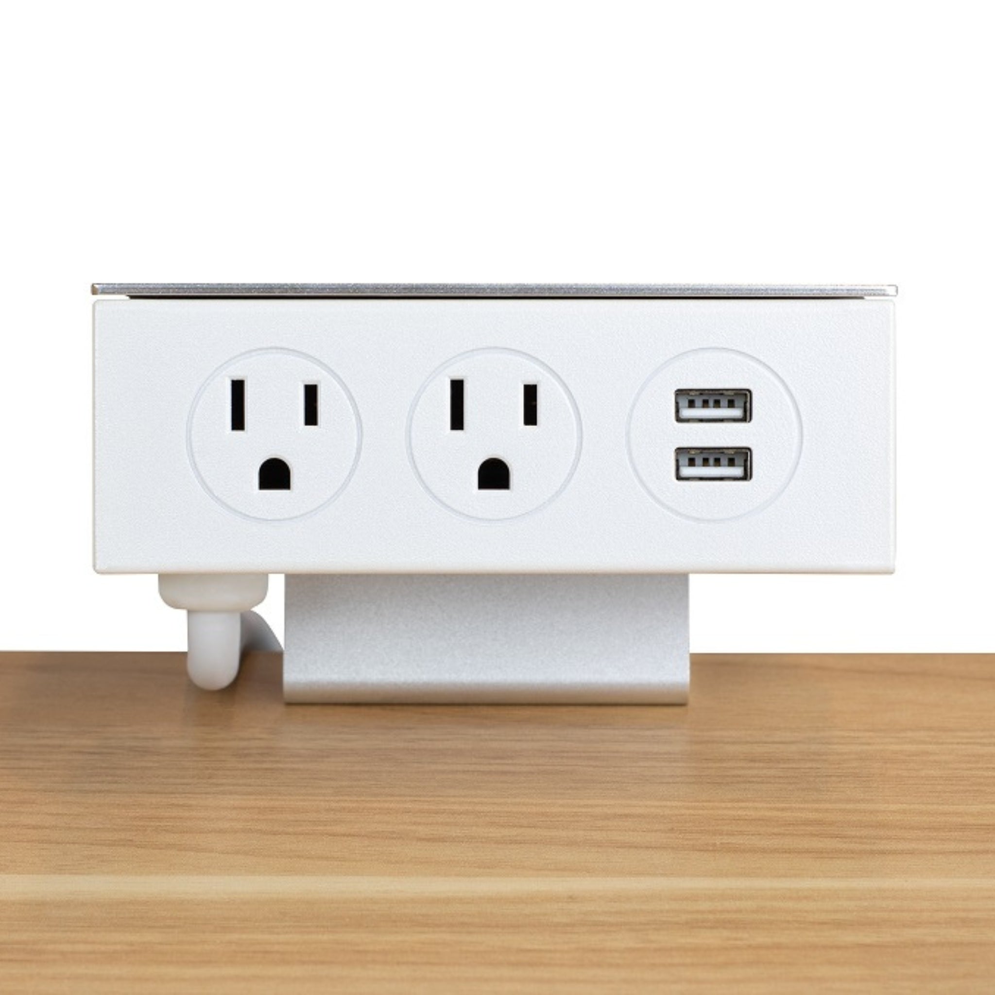 2-Plug Desk Clamp Power Bar w/ USB Ports - Various Colors – Progressive ...
