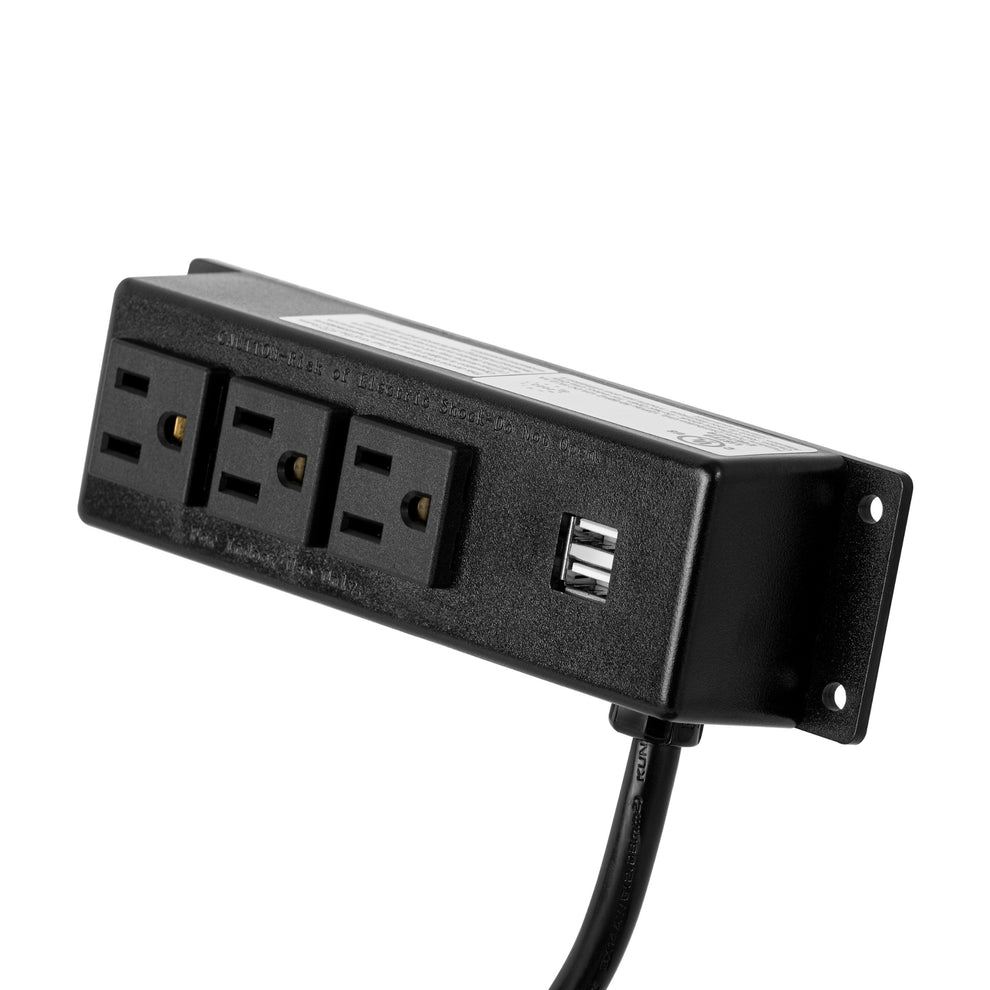 Under Desk Power Strip with USB Ports – Progressive Desk