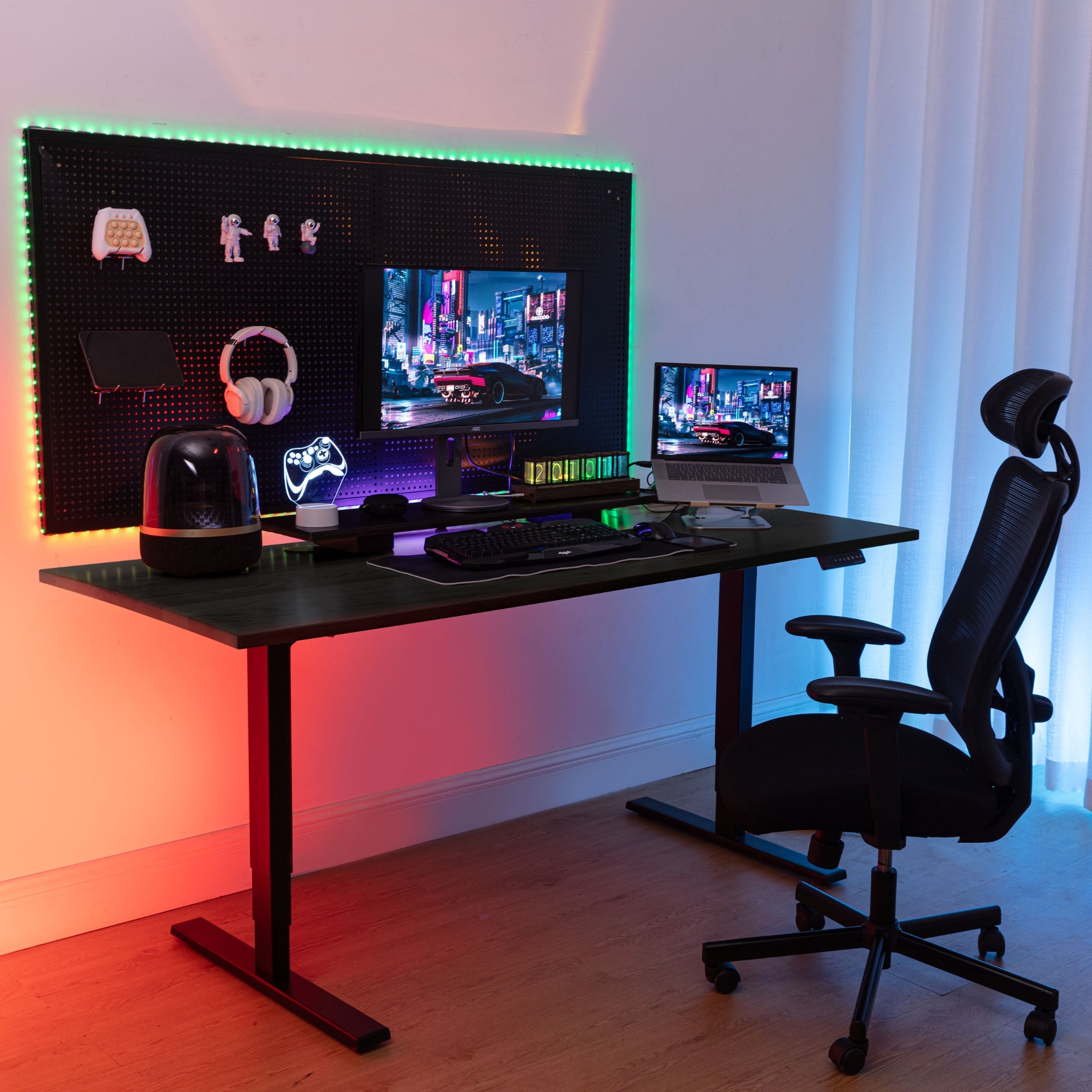 Gaming Chair and Table Combo | Ergonomic Gaming Desk Set for Ultimate ...