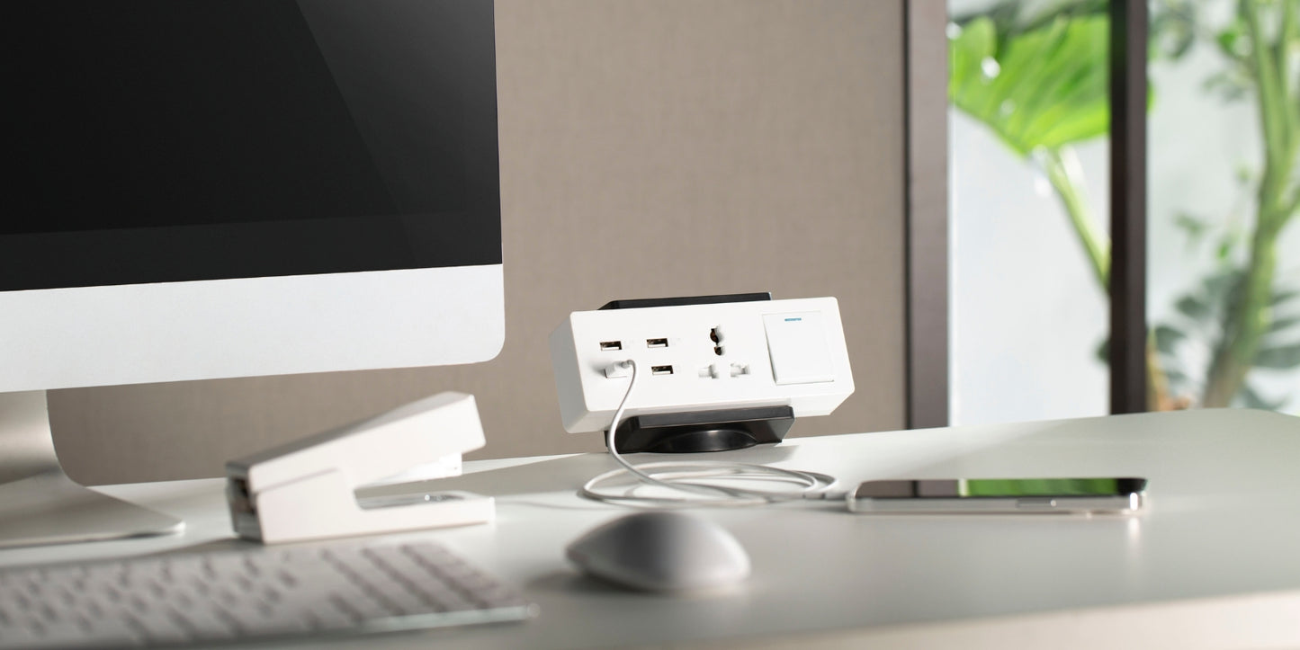 Effective Power Solutions: Desk Clamp Power Bars, Standing Desk Battery ...