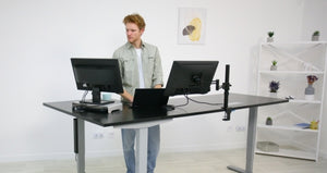 L-Shaped Standing Desk - Corner Desk - Elevate Your Workspace with ...